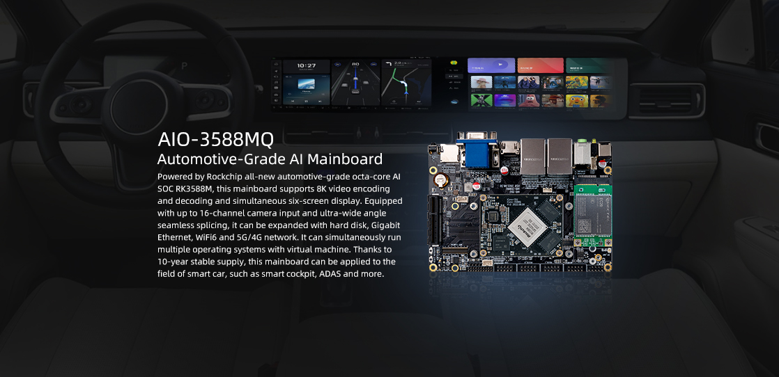 Industrypc Firefly AIO-3588MQ Automotive-Grade AI Mainboard
